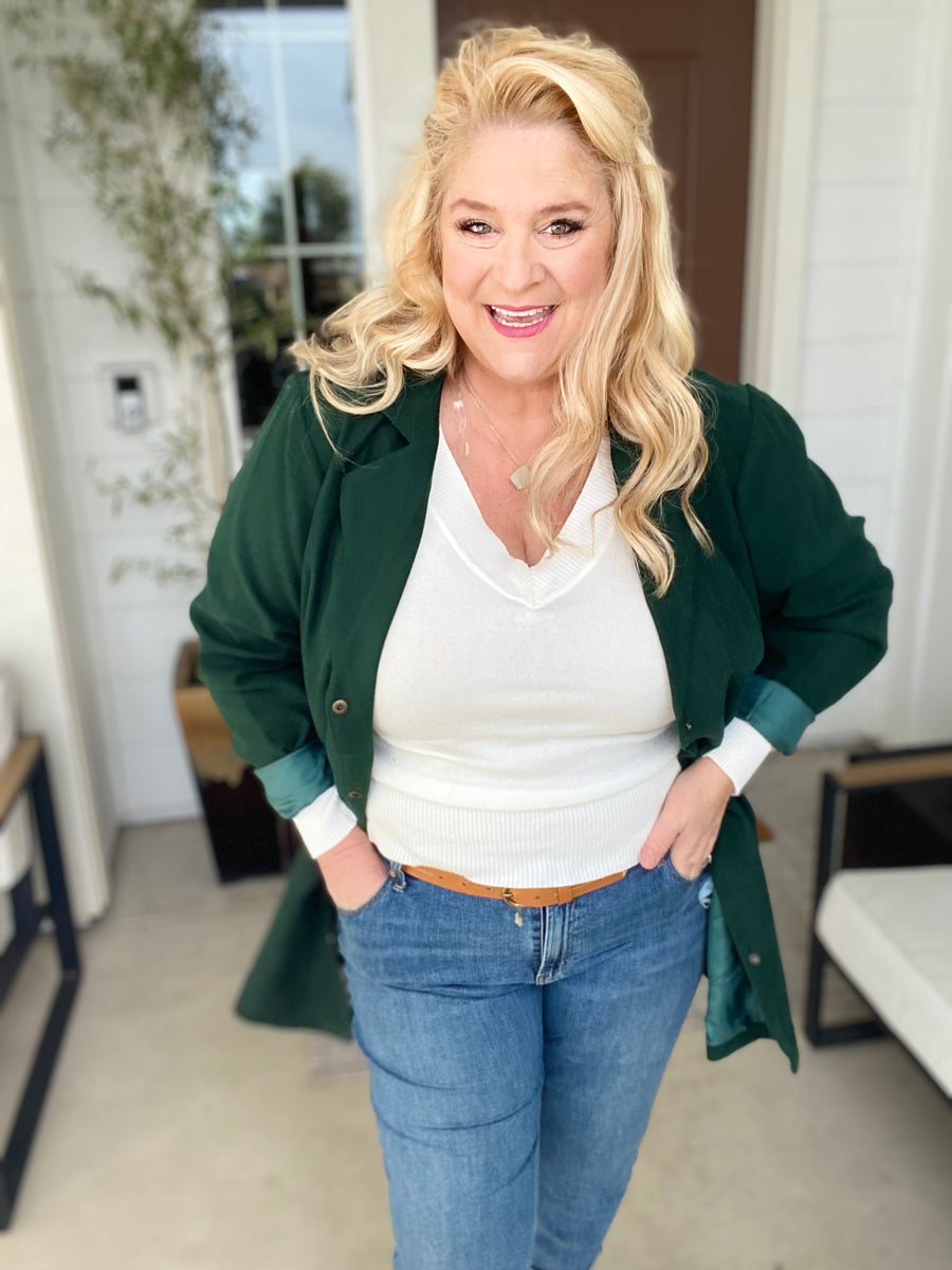 Rockstar Blazer in Green – Jill Alexander Designs